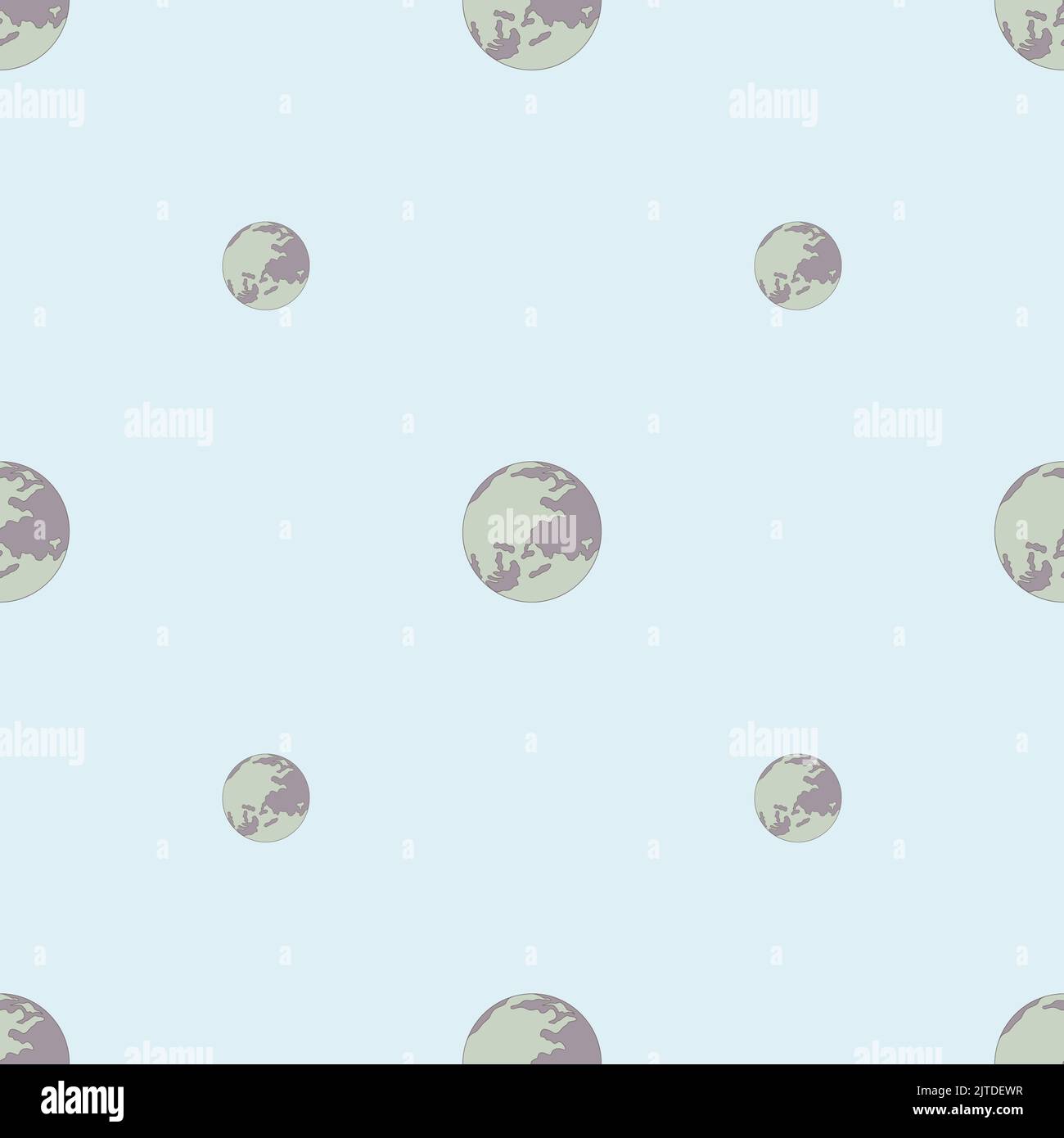 Planet earth engraved seamless pattern. Vintage sphere of world in hand ...