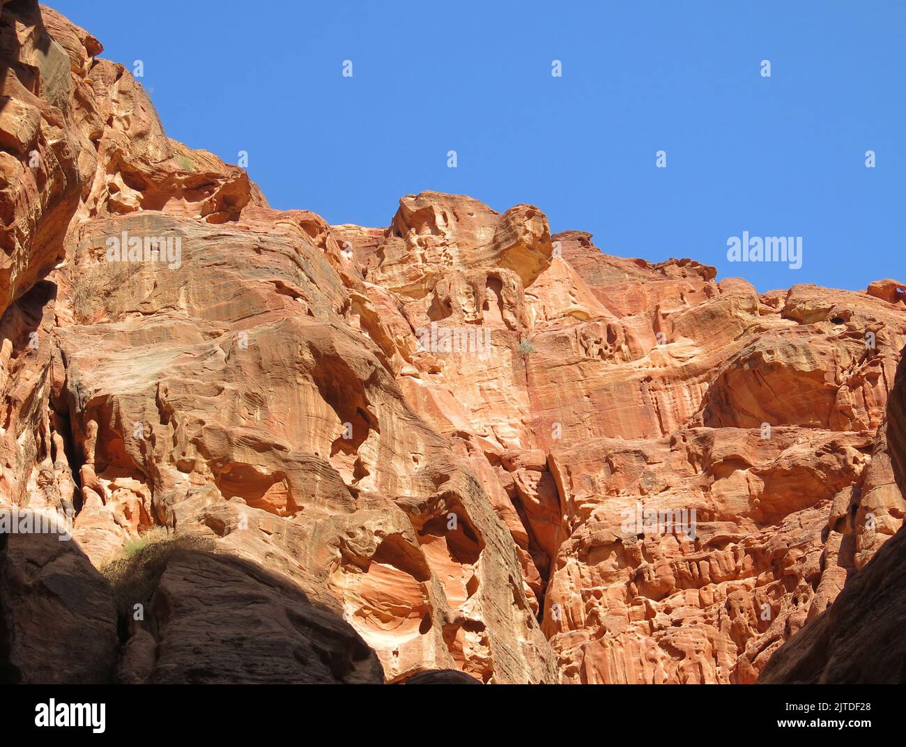 ancient rock formation near the Middle Eastern desert with no people ...