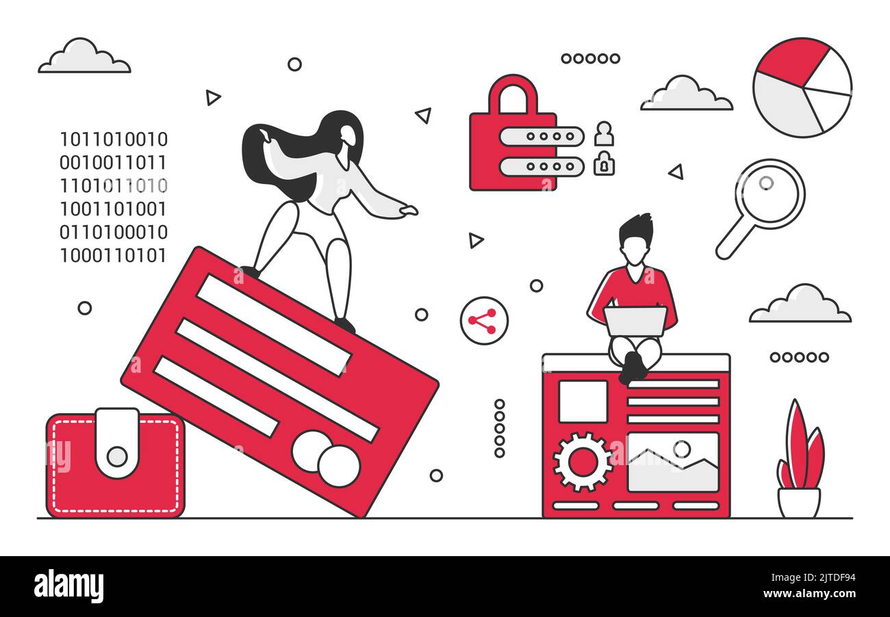 Personal finance budget. Money management, financial savings funds ...