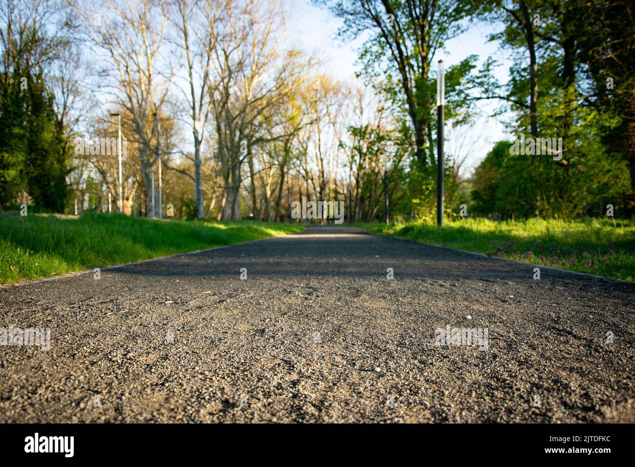 Gravel path leading through the park hi-res stock photography and ...