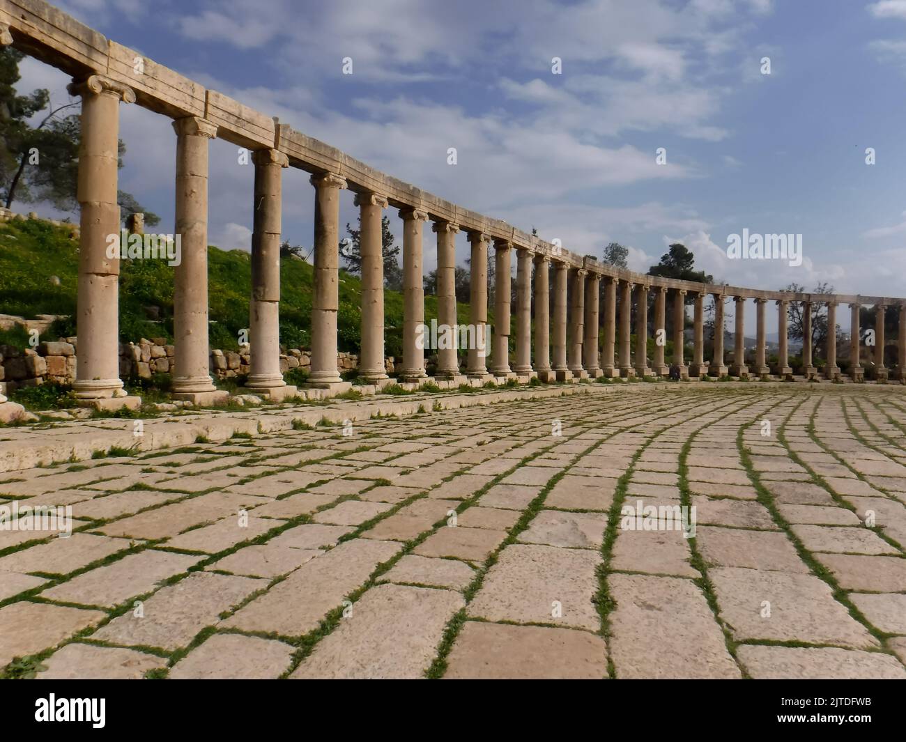 Ancient Roman Forum Ruins of Jordan Stock Photo - Alamy