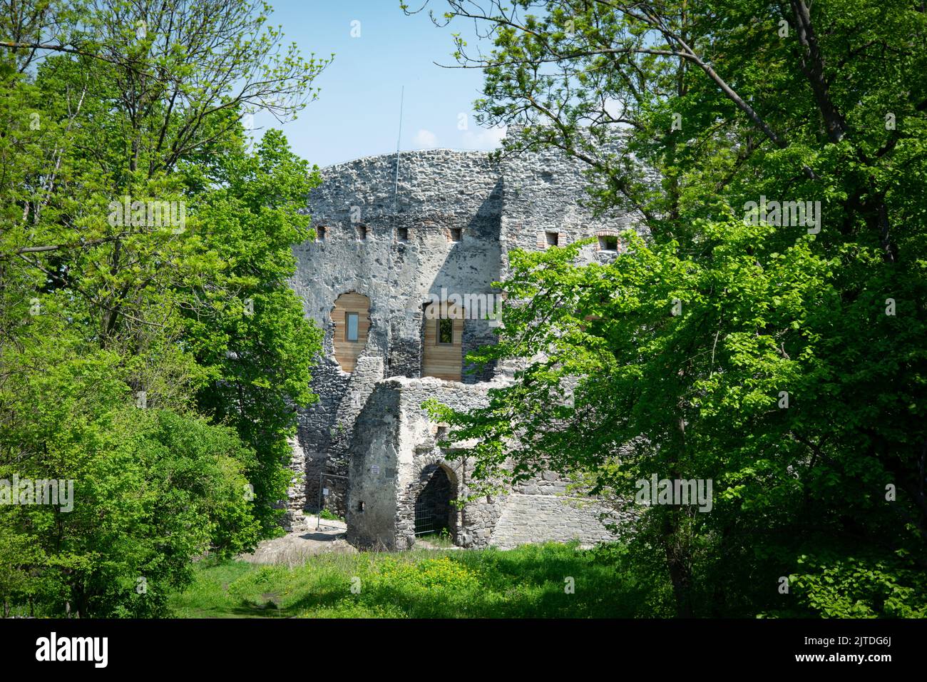 Ruined old castle fortress Stock Photo - Alamy