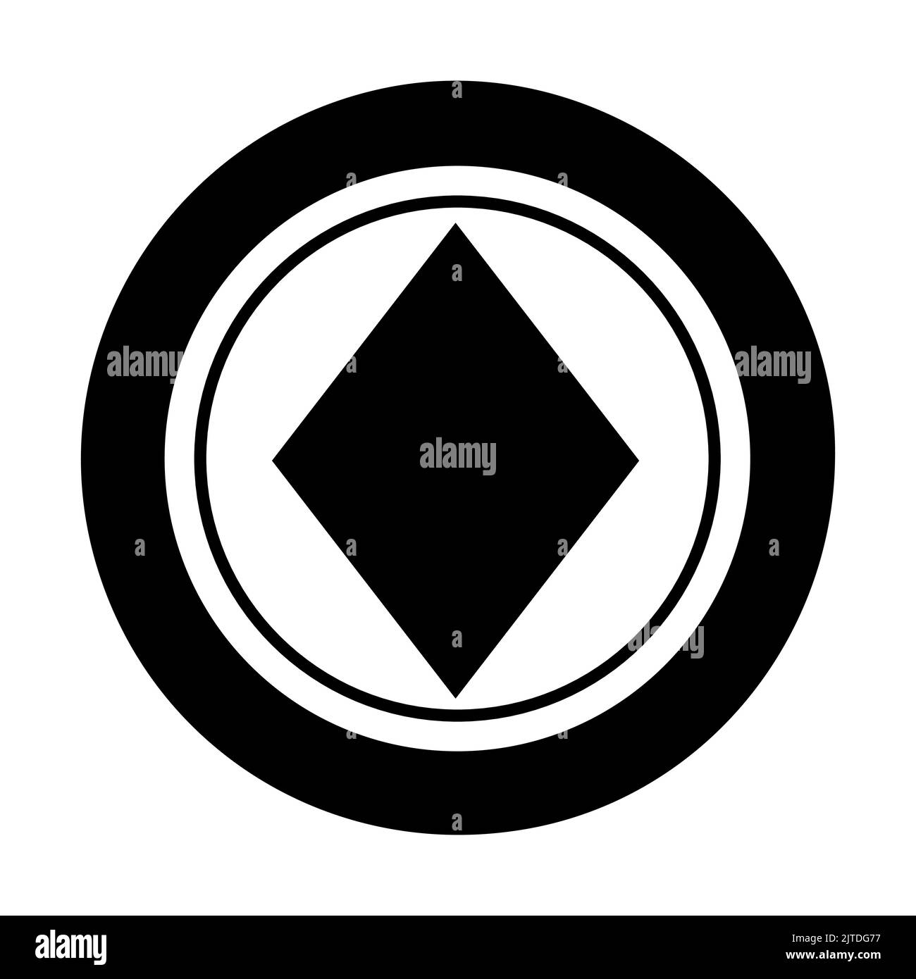 Icon Diamond shape. Gambling symbol, object. Vector illustration Stock ...