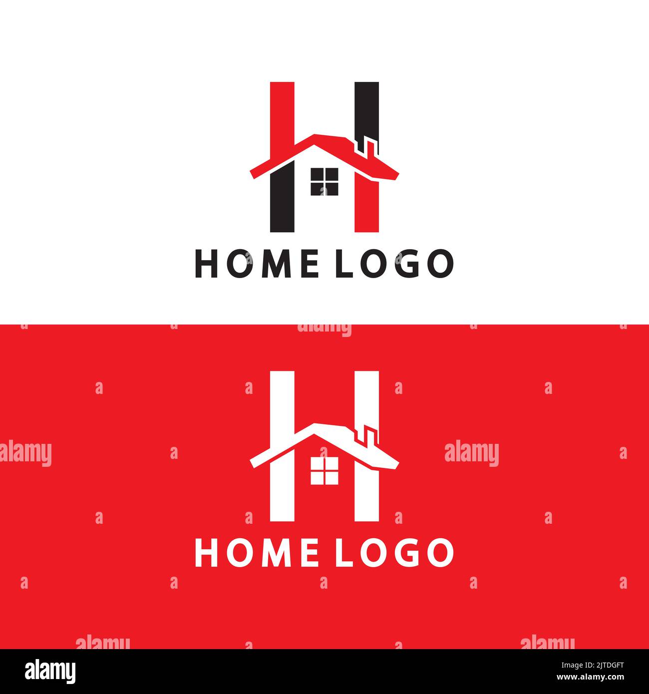 Initial letter H Home logo icon vector illustration design Stock Vector ...