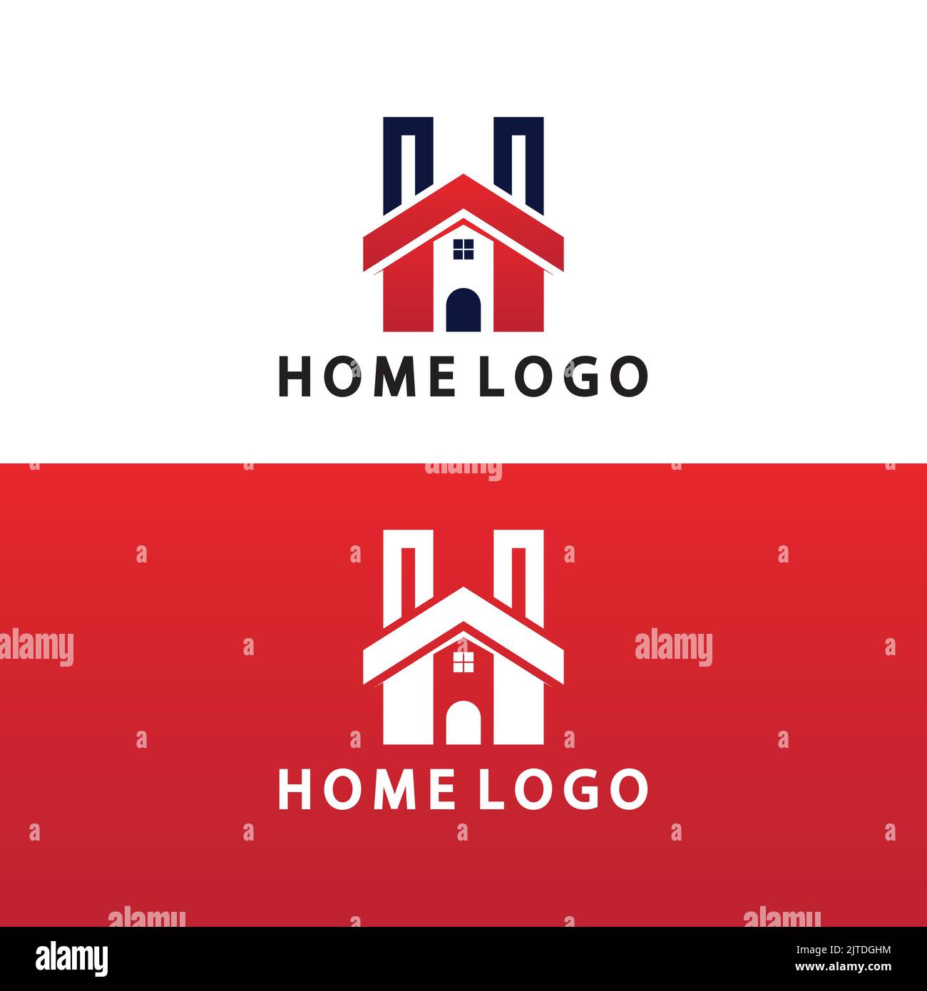 Initial letter H Home logo icon vector illustration design Stock Vector ...