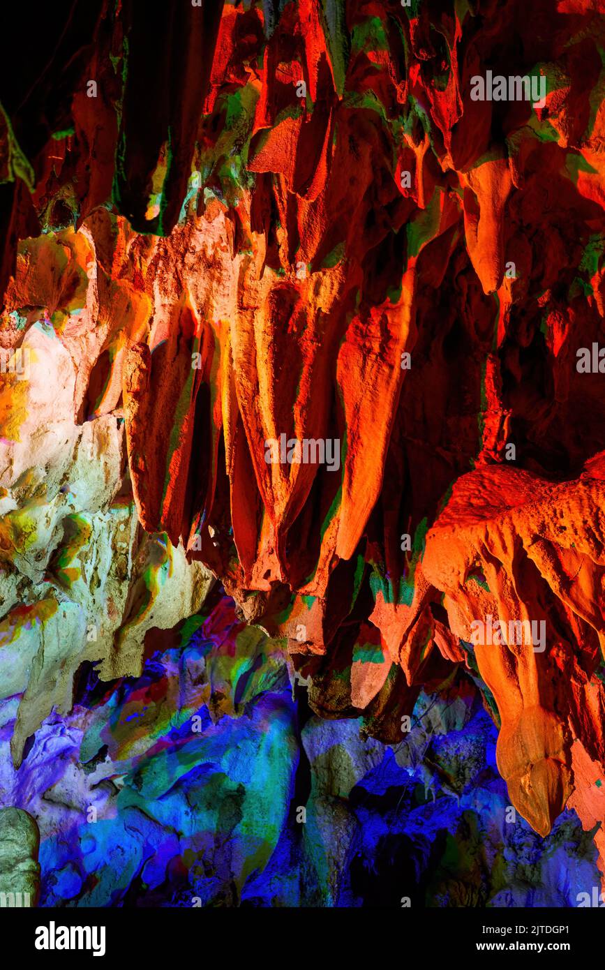 Natural caves and stalactites in Yilingyan, Nanning, Guangxi, China ...
