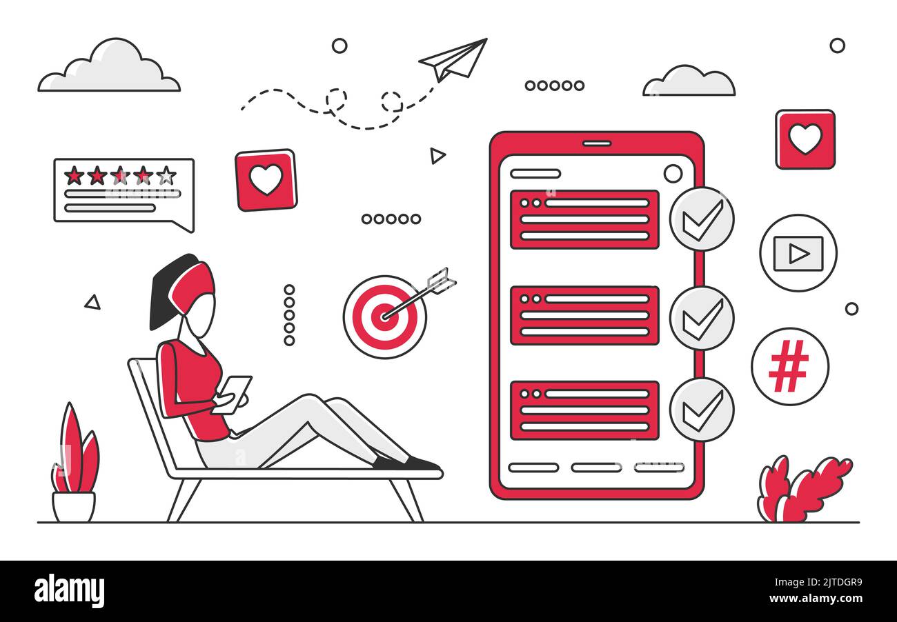 Social media user activity. Sharing personal information, people ...