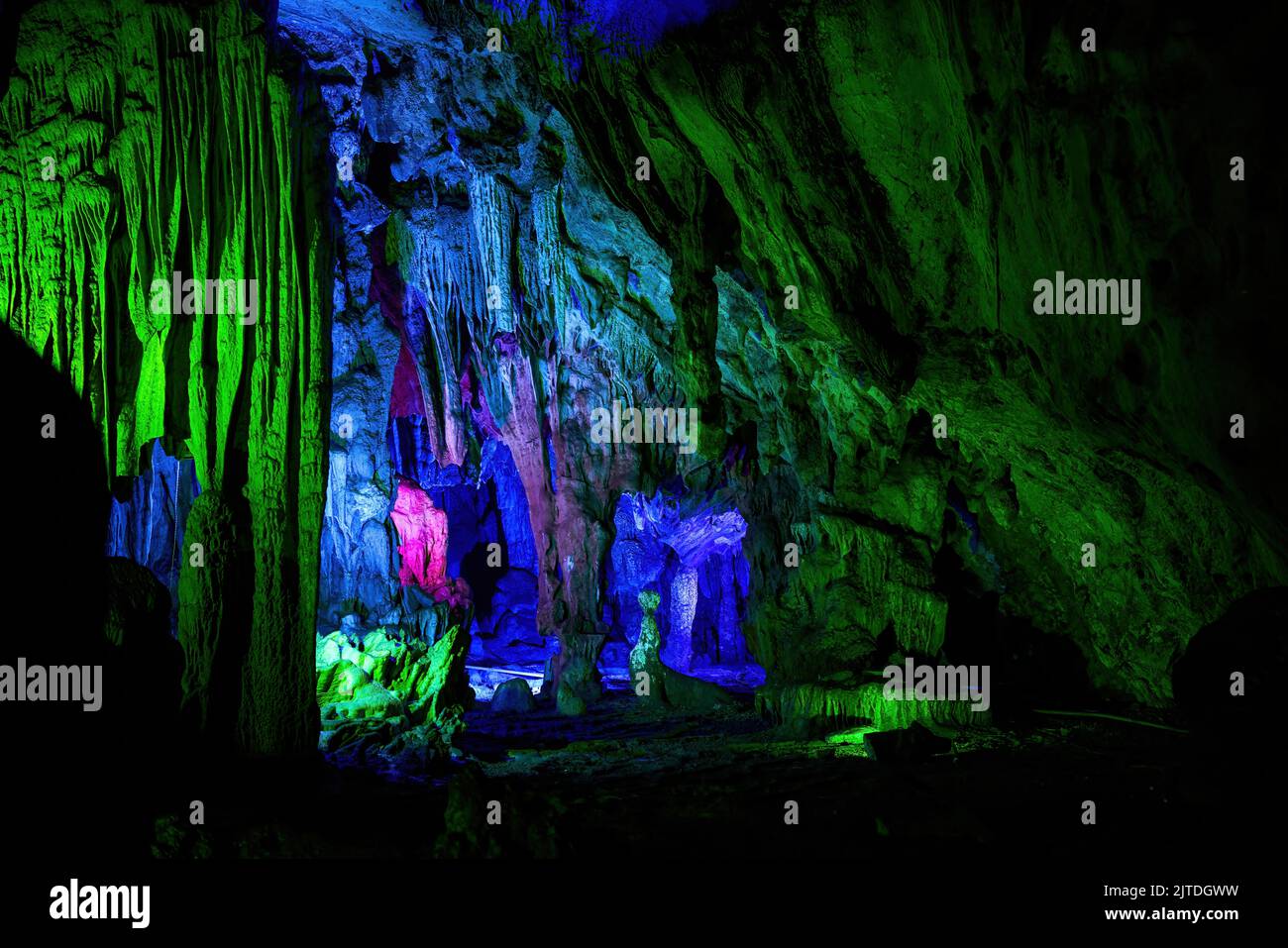 Natural caves and stalactites in Yilingyan, Nanning, Guangxi, China ...