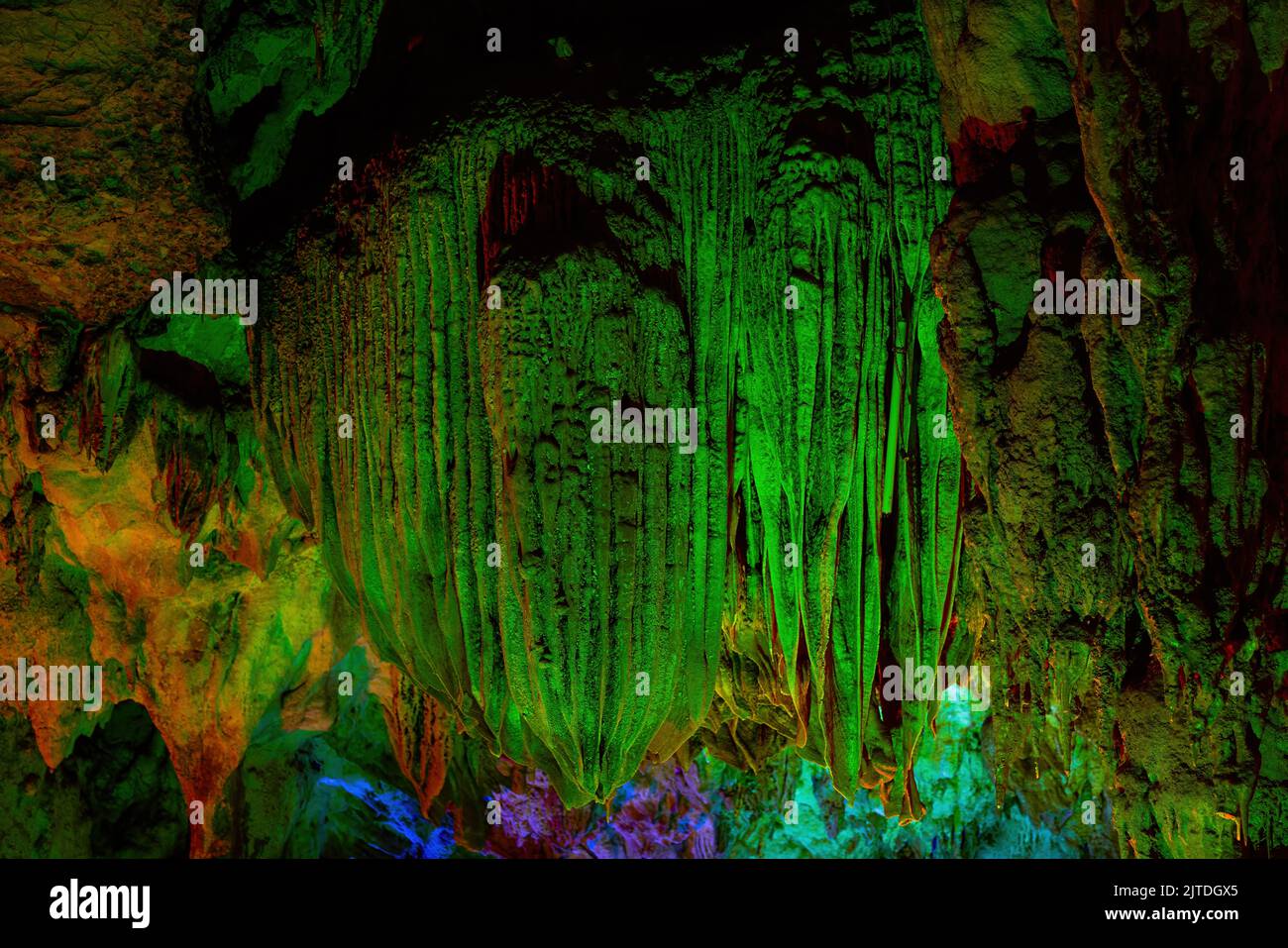 Natural caves and stalactites in Yilingyan, Nanning, Guangxi, China ...