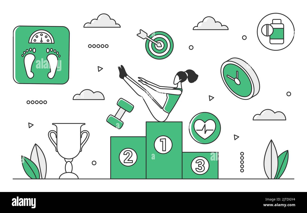 Exercise squat bottle of water Stock Vector Images - Alamy