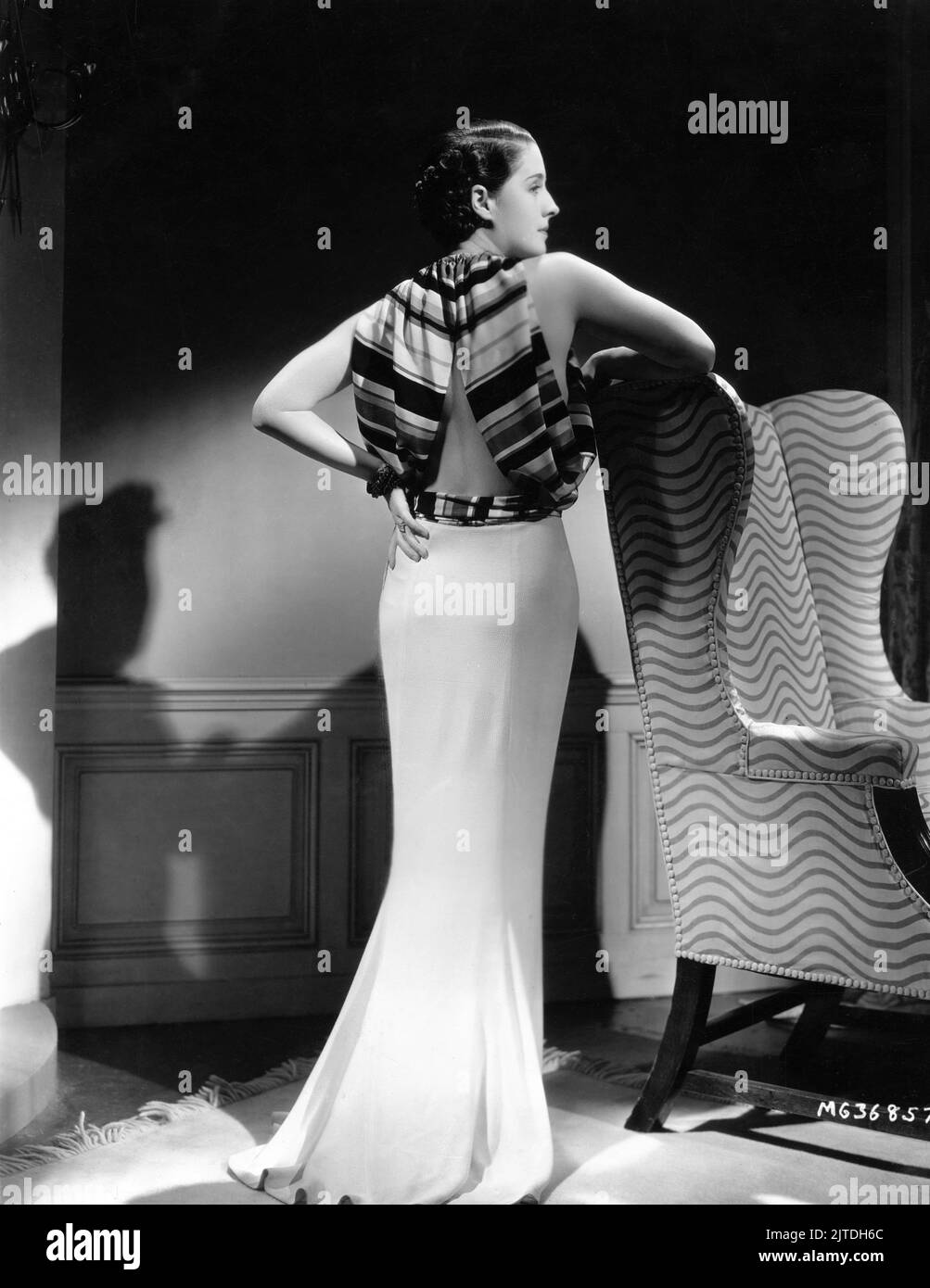 NORMA SHEARER Full Length Fashion Portrait by GEORGE HURRELL wearing ...