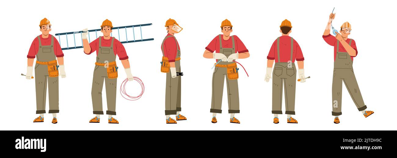 Electrician office ladder Stock Vector Images - Alamy