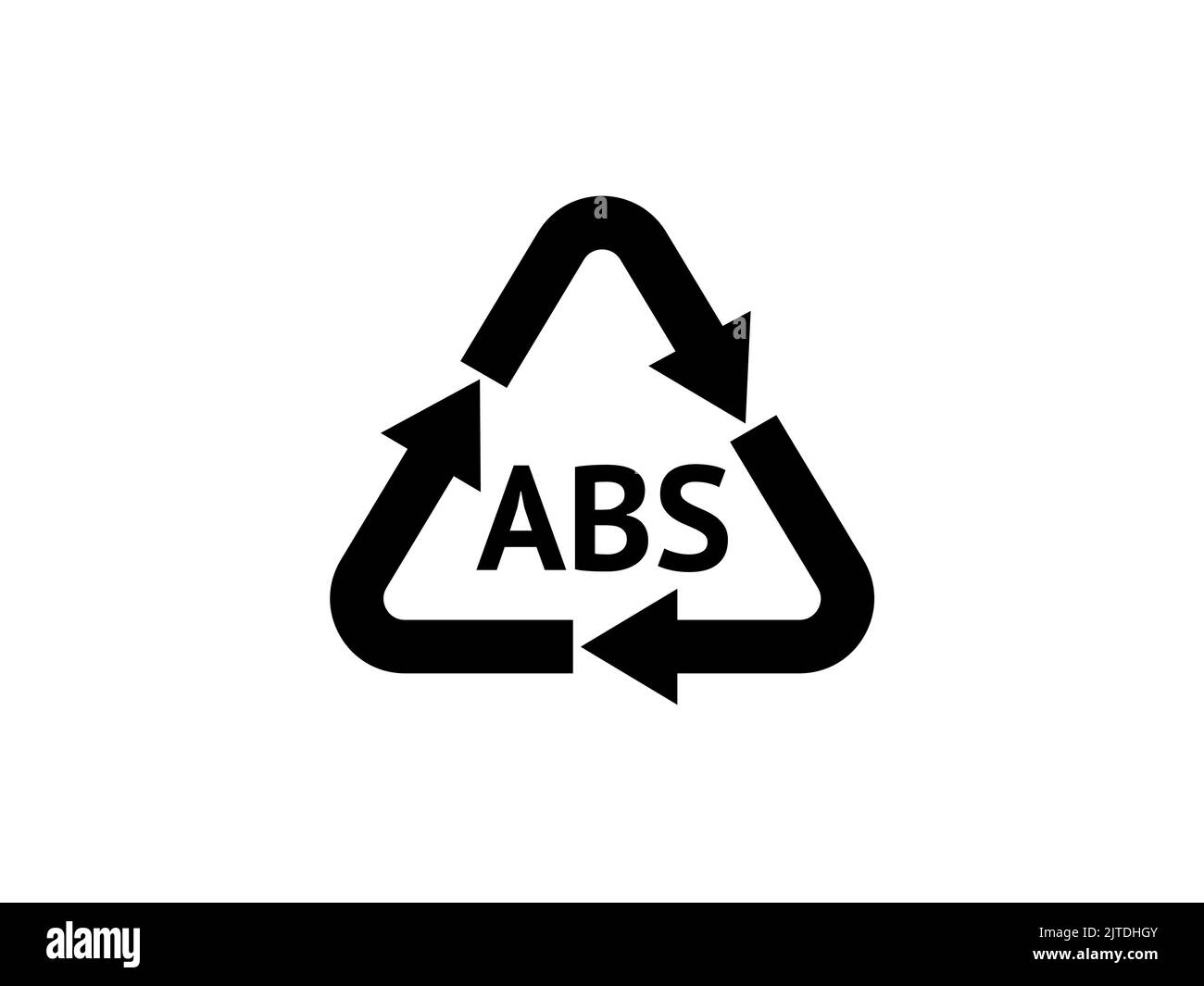Plastic Recycling codes. Recycling symbol on an isolated background ...