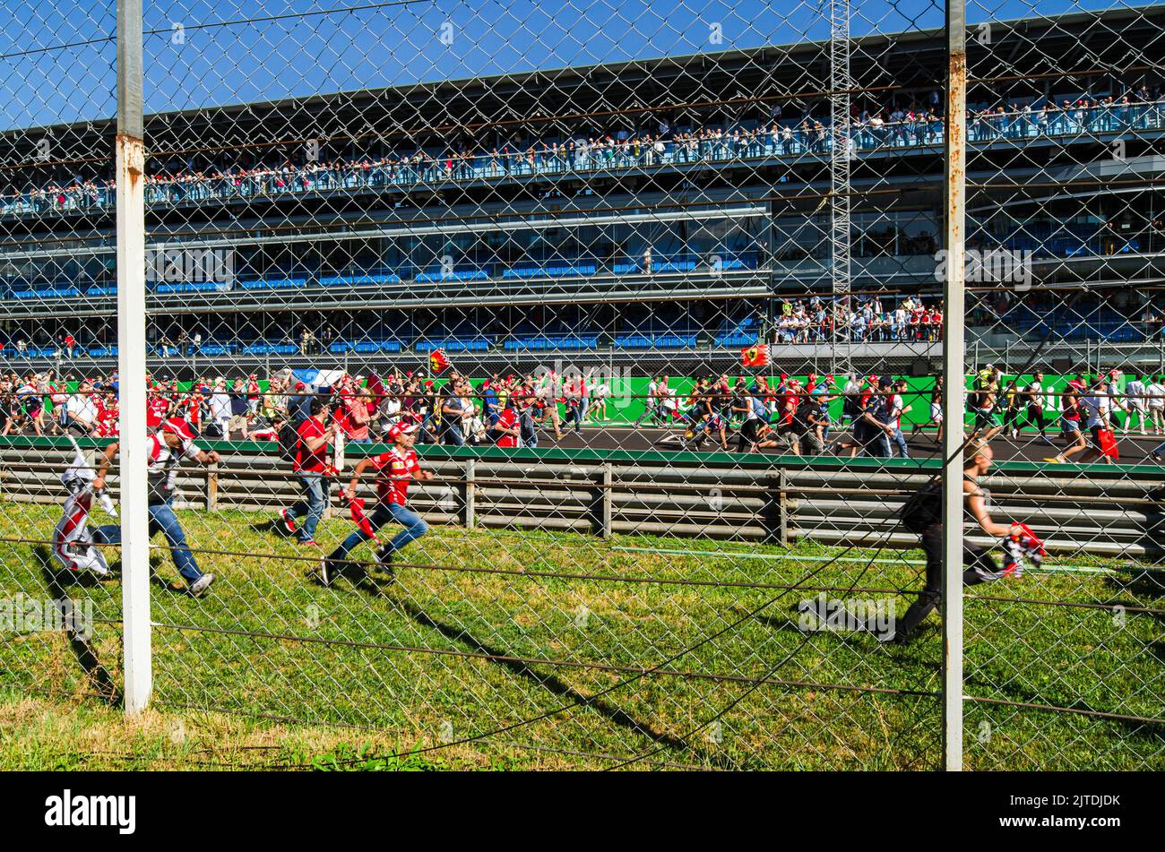 Monza, Italy. 03rd Sep, 2017. Fans invade and run around the track at ...