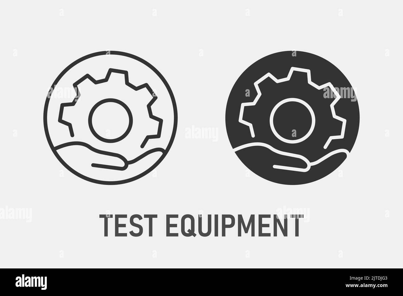 Test equipment icon. Programming, software logo template. Vector ...
