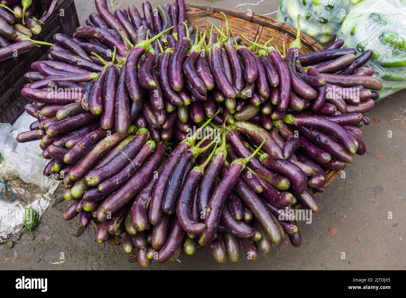 Green brinjal hi-res stock photography and images - Alamy