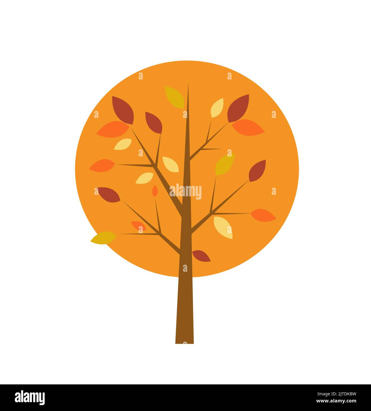 autumn tree vector illustration Stock Vector Image & Art - Alamy