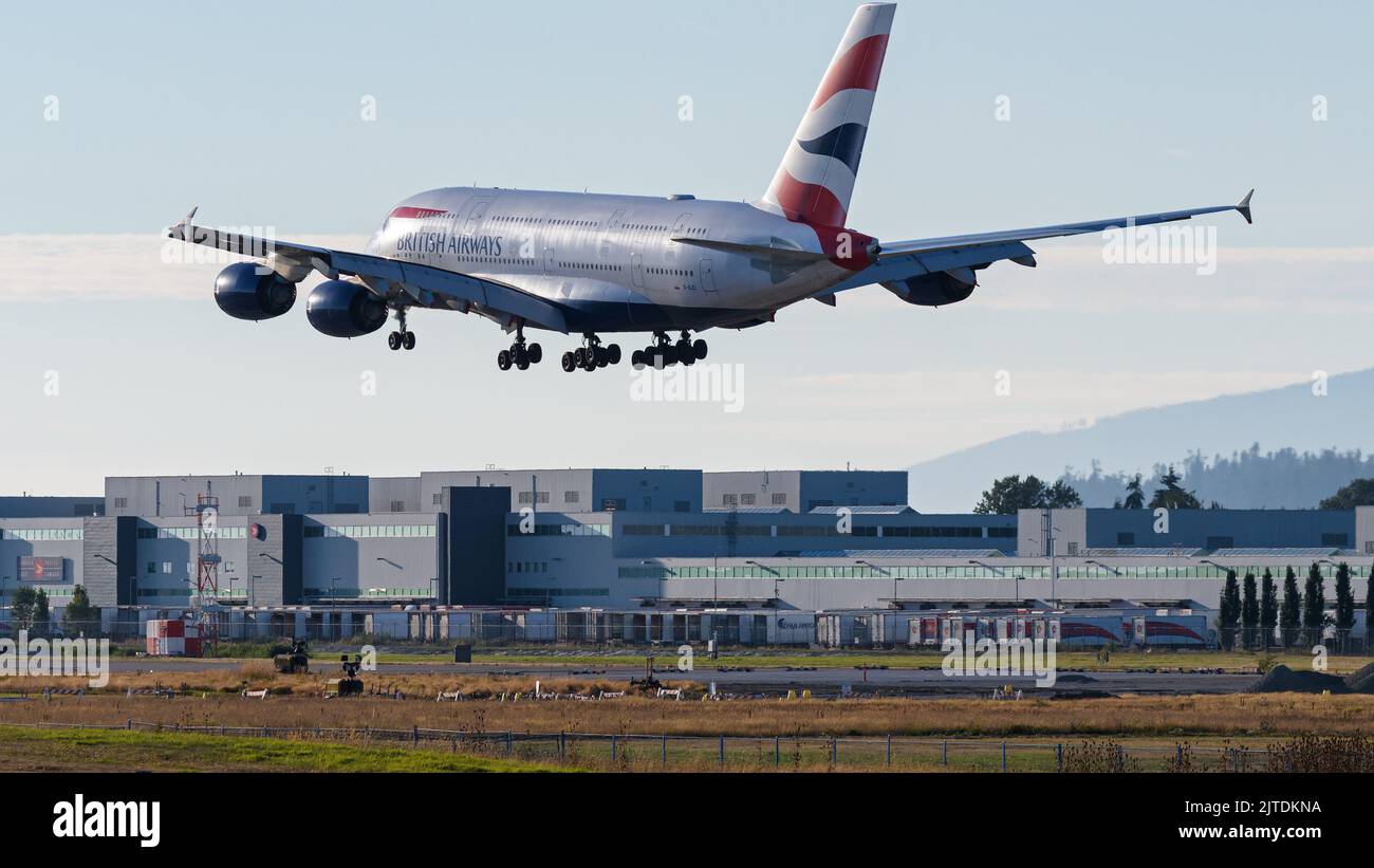 Richmond, British Columbia, Canada. 29th Aug, 2022. A British Airways ...