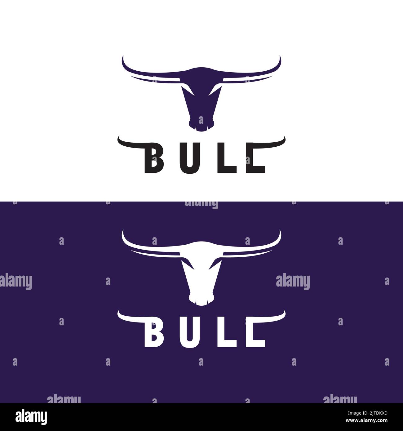 Bull logo and symbols vector template icons app Stock Vector Image ...