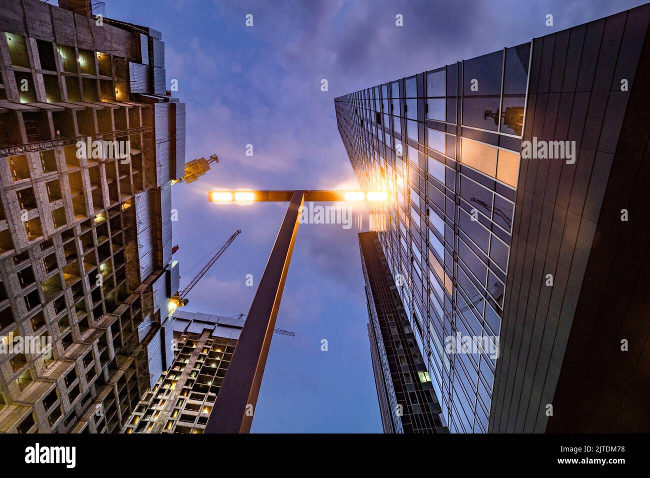 Russia, Moscow. Construction of new buildings Stock Photo - Alamy