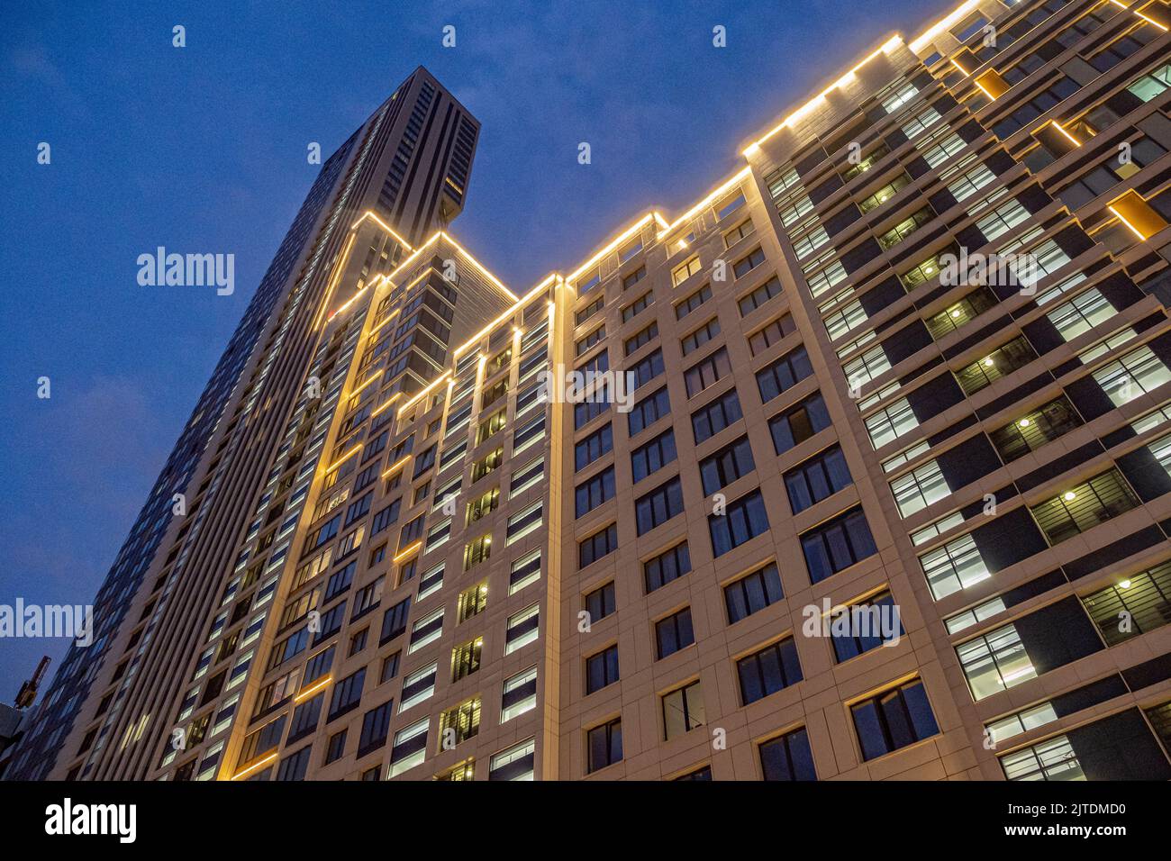Russia, Moscow. Construction of new buildings Stock Photo - Alamy
