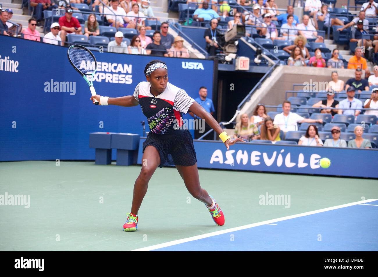 New York City, NY, USA, August 29, 2022, Coco Gauff (USA) plays her ...