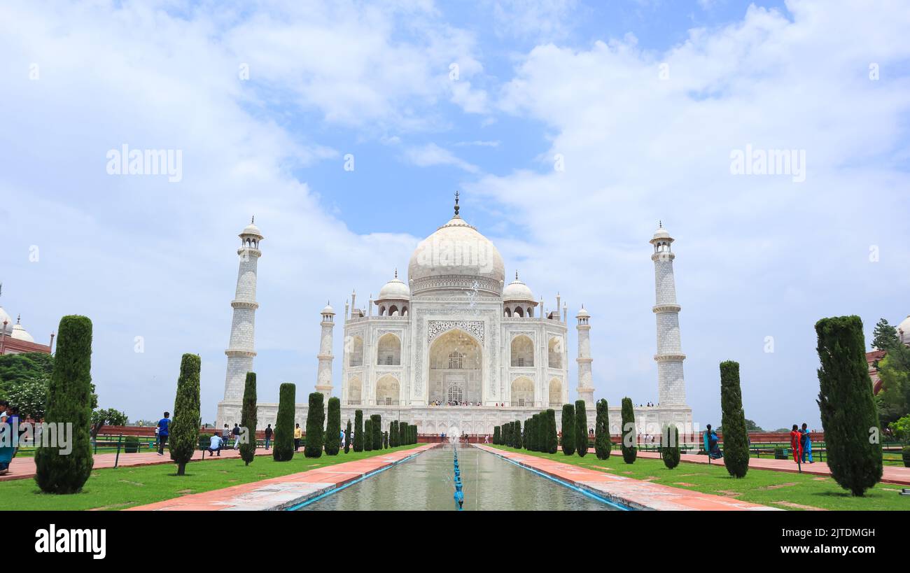 The Mesmerizing View of Taj Mahal, Rear View of Taj, Agra, Uttar ...
