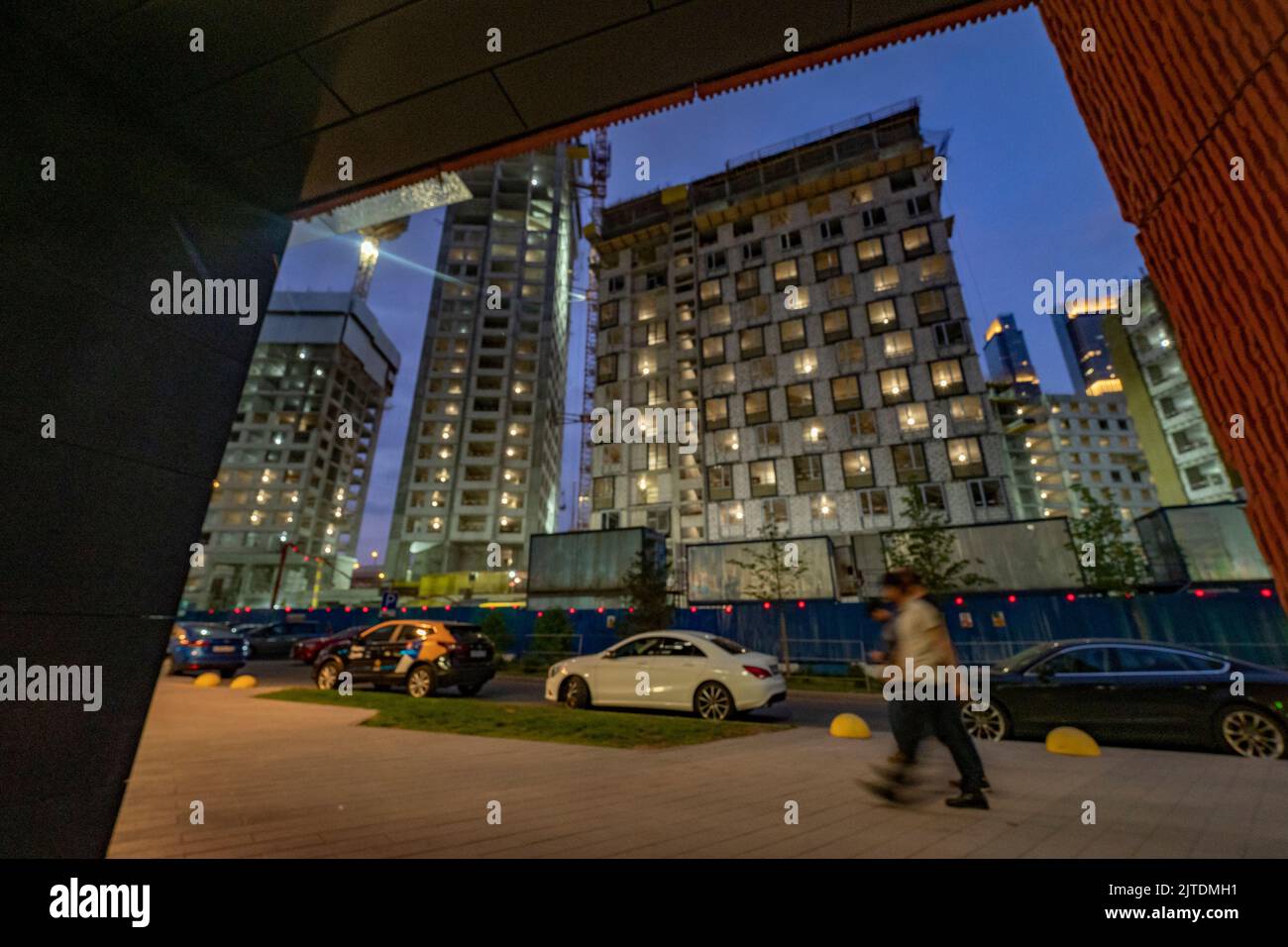 Russia, Moscow. Construction of new buildings Stock Photo - Alamy