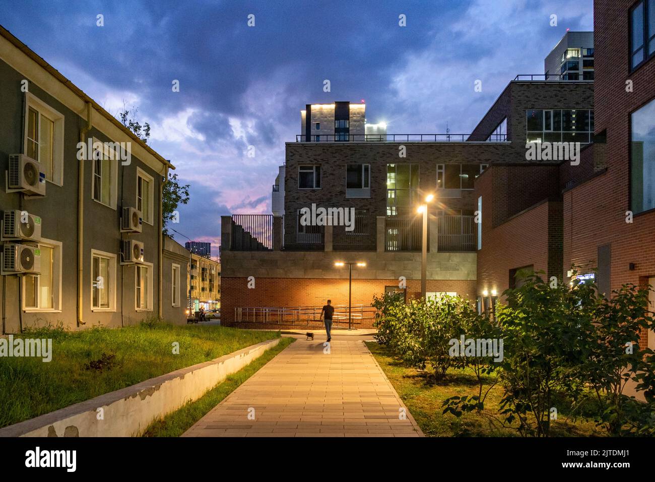 Russia, Moscow. Construction of new buildings Stock Photo - Alamy