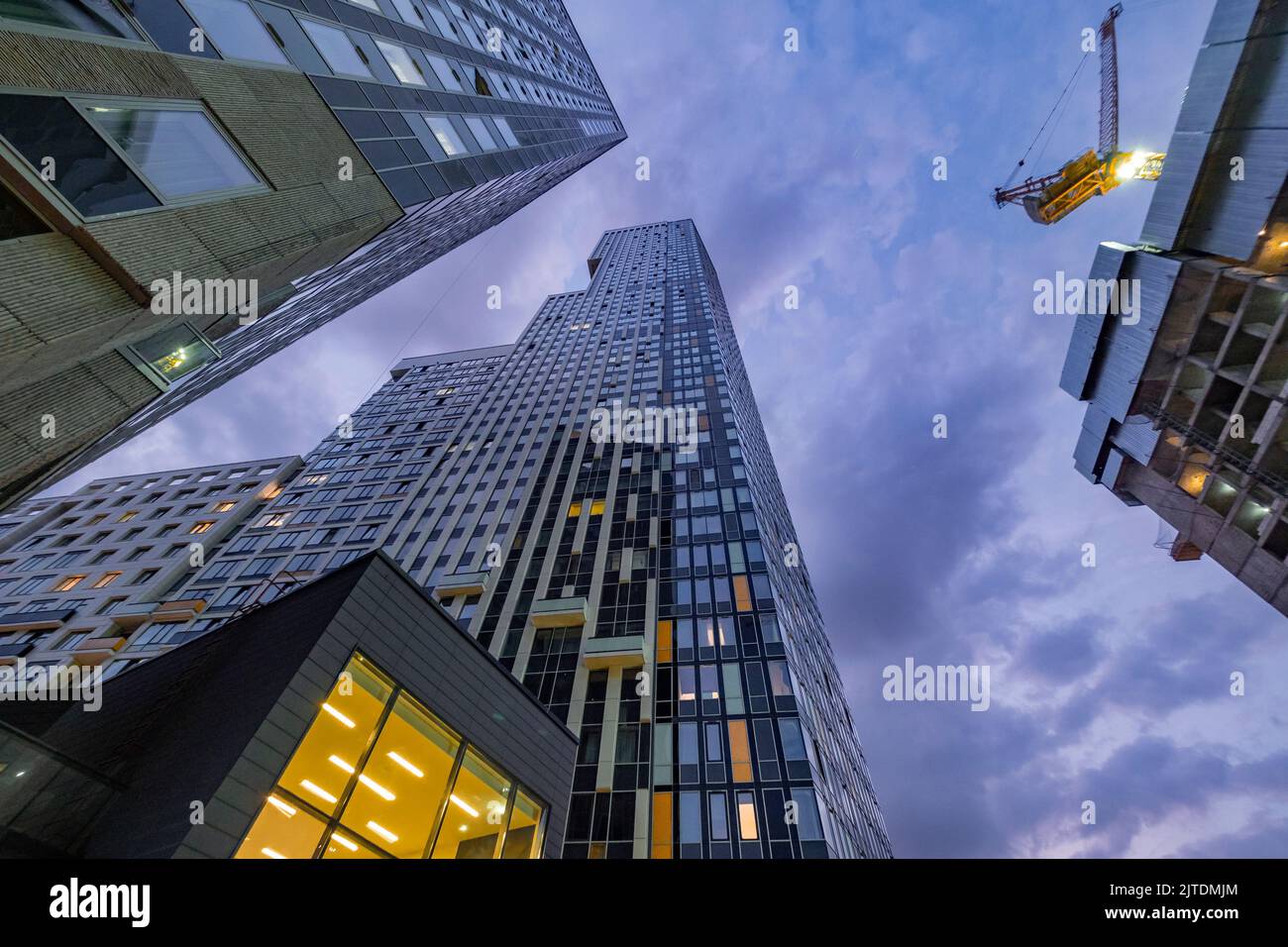 Russia, Moscow. Construction of new buildings Stock Photo - Alamy