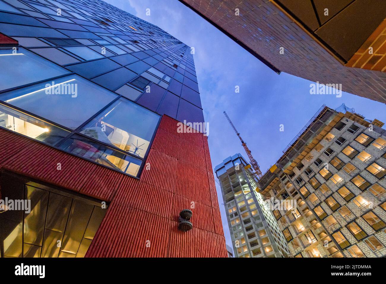 Russia, Moscow. Construction of new buildings Stock Photo - Alamy