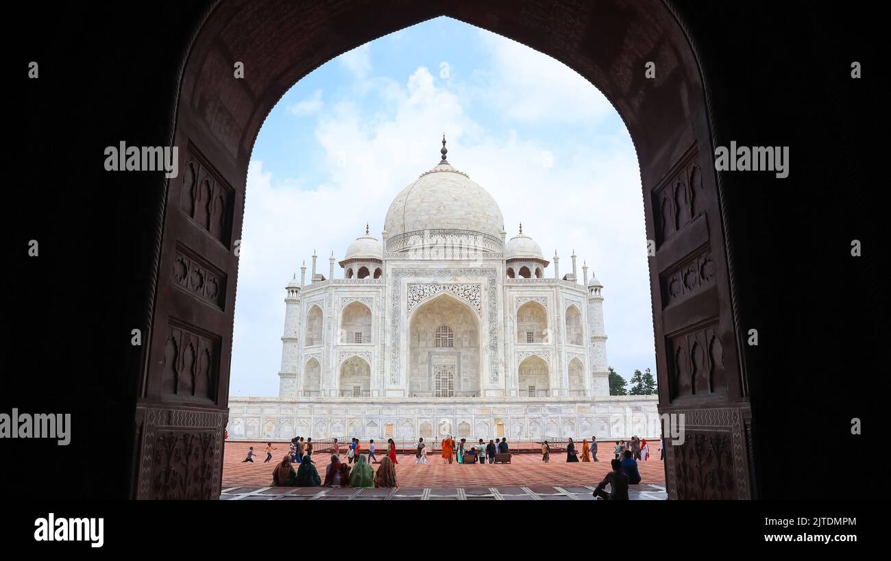 The Taj Mahal View From Royal Guest House, Taj Mahal, Agra, Uttar ...