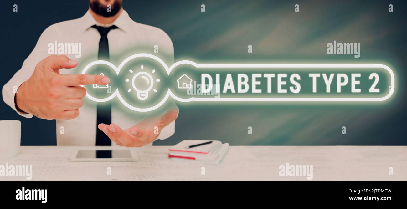 Inspiration showing sign Diabetes Type 2. Business approach condition ...