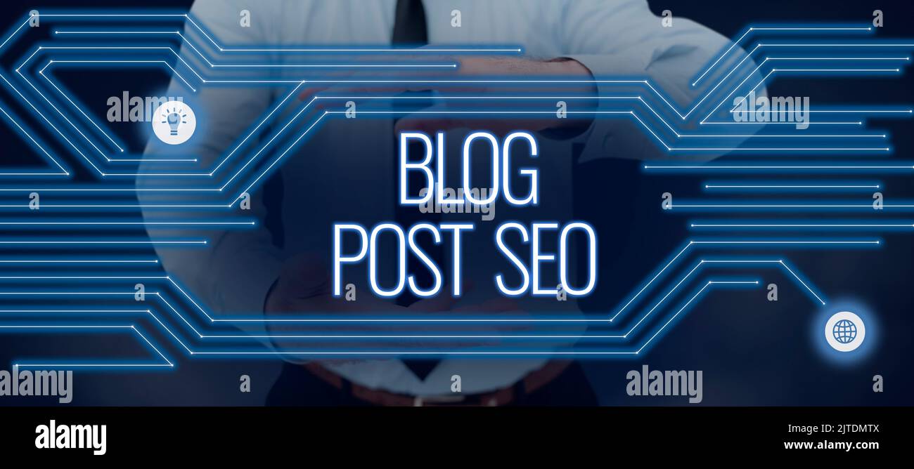 Inspiration showing sign Blog Post Seo. Conceptual photo Search Engine ...