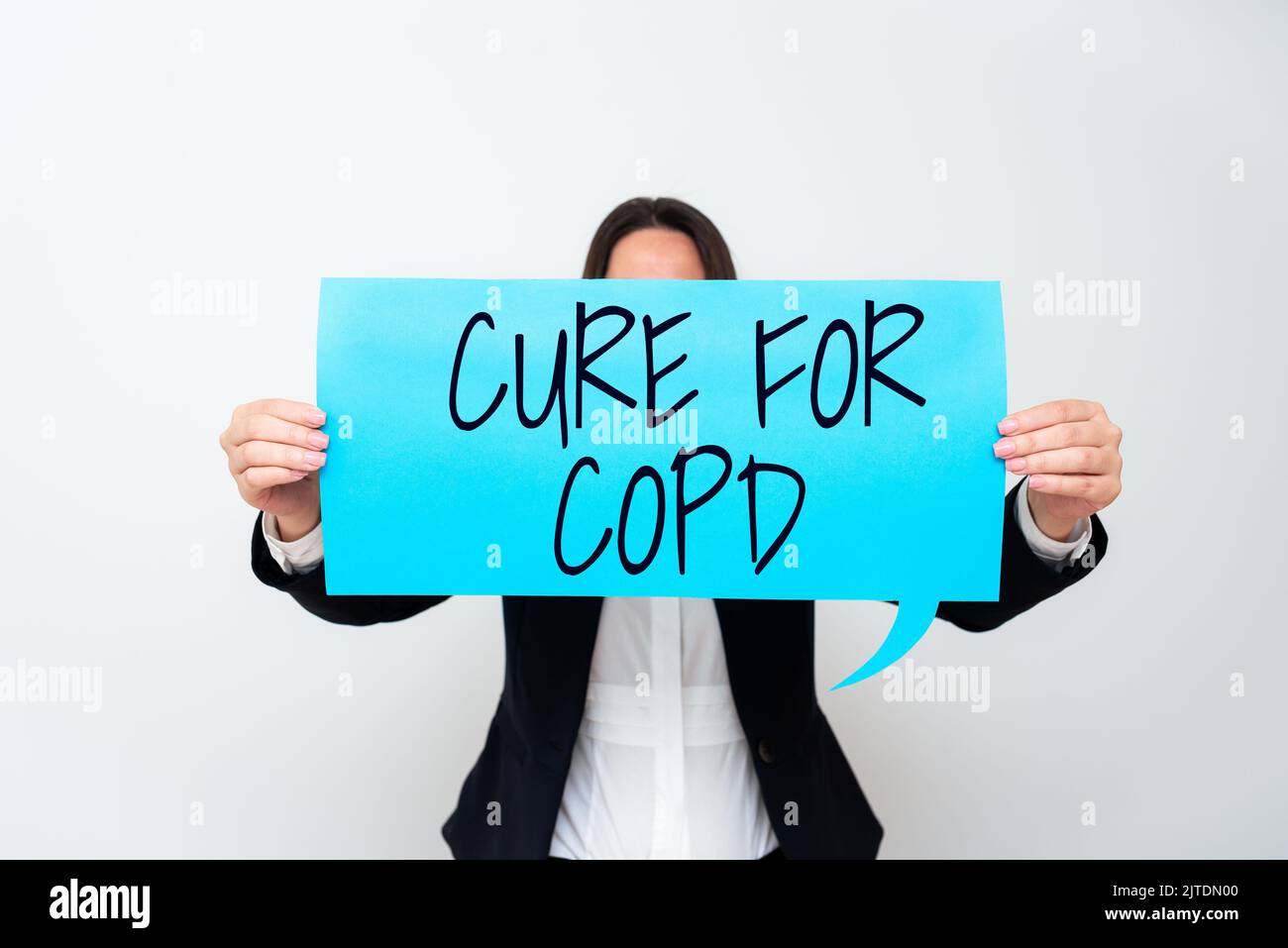 Hand writing sign Cure For Copd. Business approach Medical treatment ...