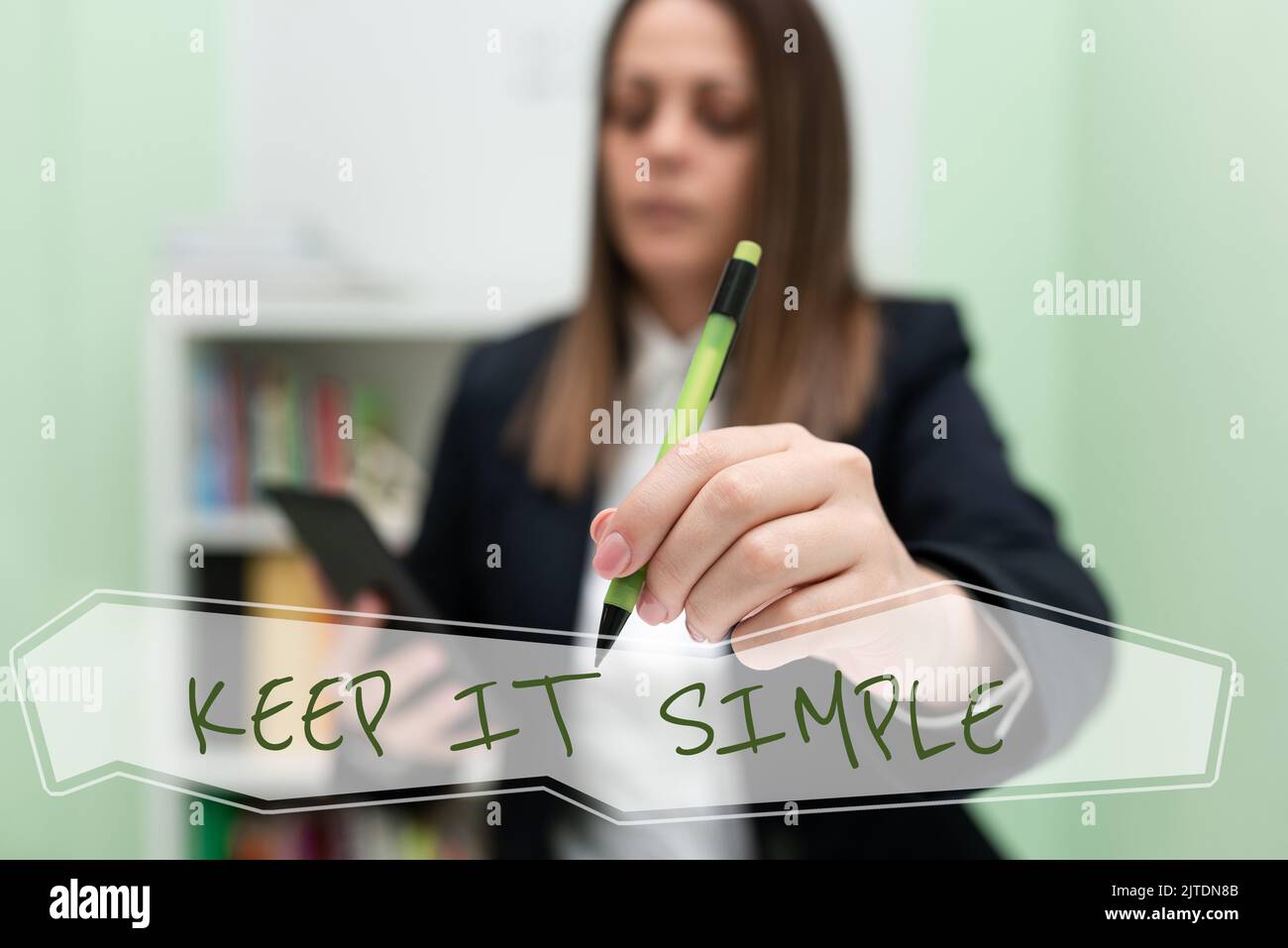 Sign displaying Keep It Simple. Business idea Easy to toss around ...