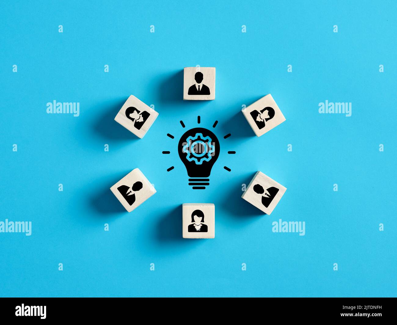 Collaborative idea development, brainstorming, teamwork or working on a ...