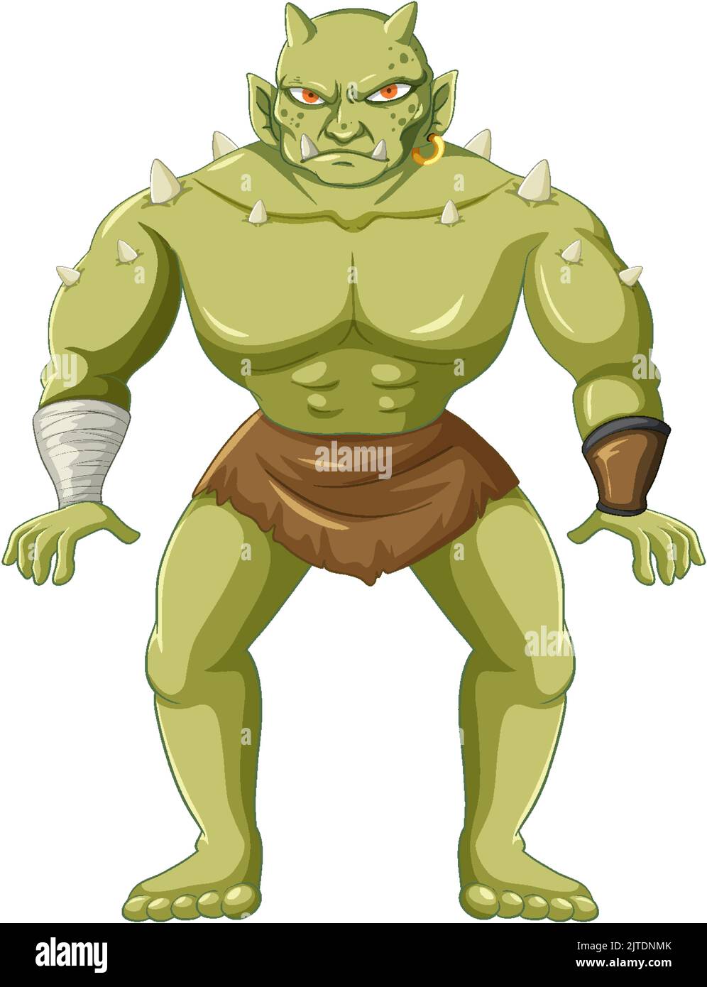Orc cartoon character isolated illustration Stock Vector Image & Art ...