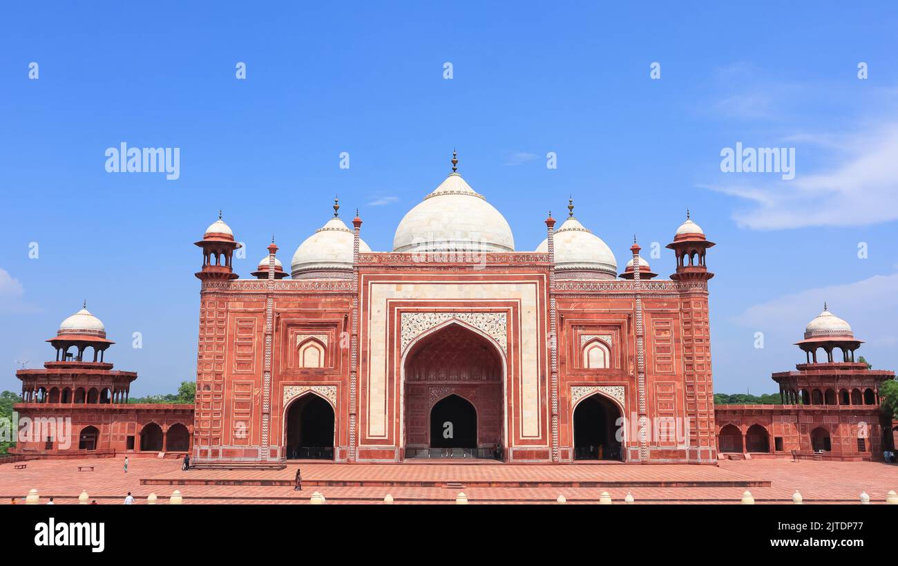 The Beautiful Royal Mosque inside the Taj Mahal Campus, Agra, Uttar ...