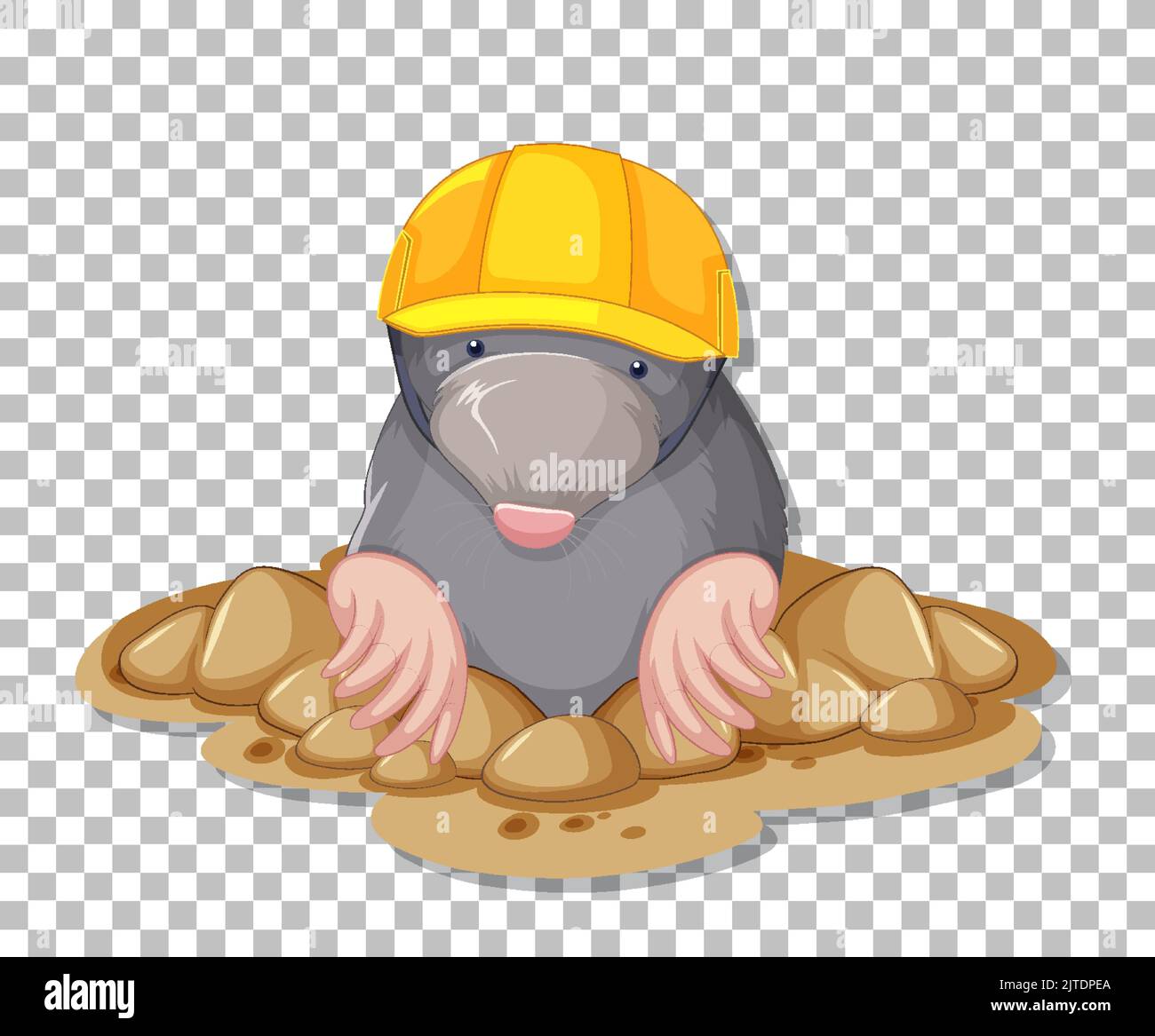 A mole in hole cartoon illustration Stock Vector Image & Art - Alamy