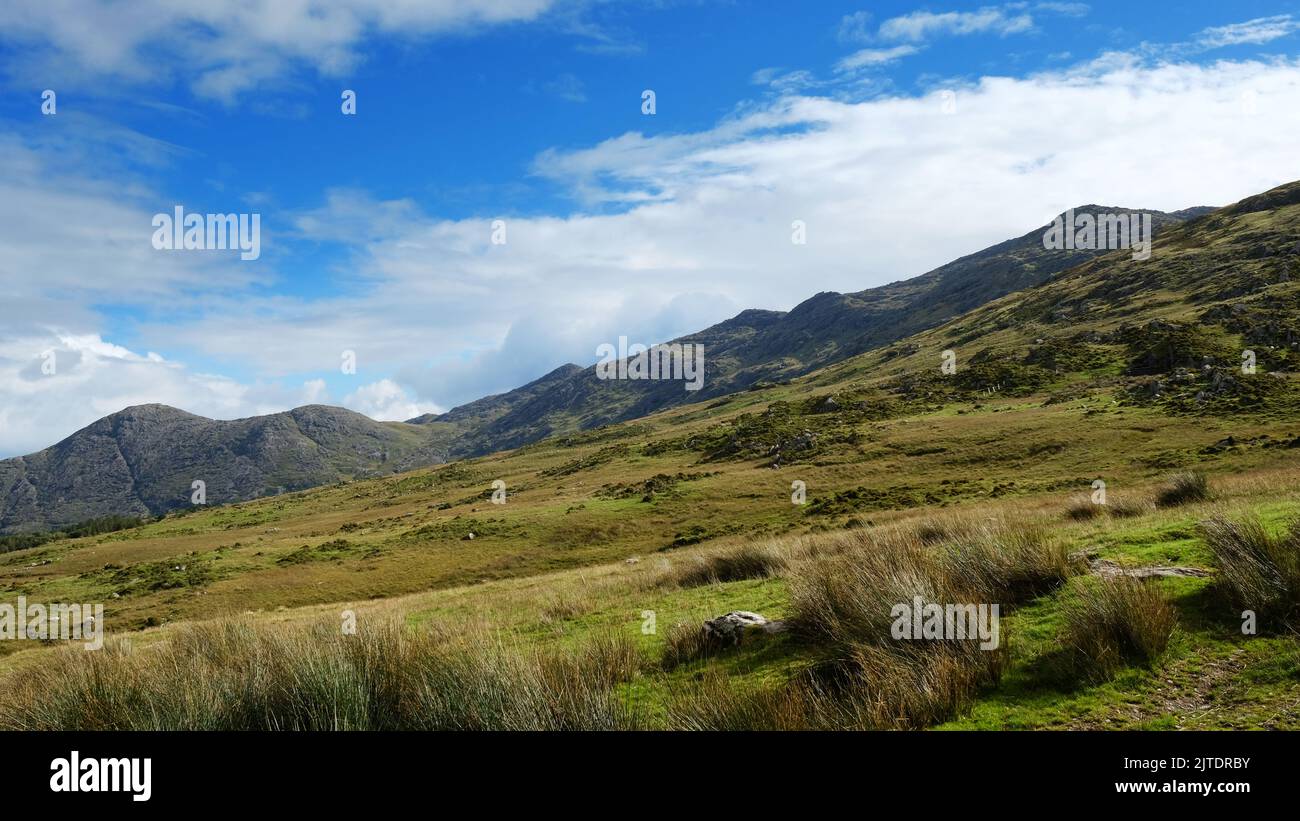 The Caha Mountains near Ardgroom on the Beara Peninsula, County Cork ...