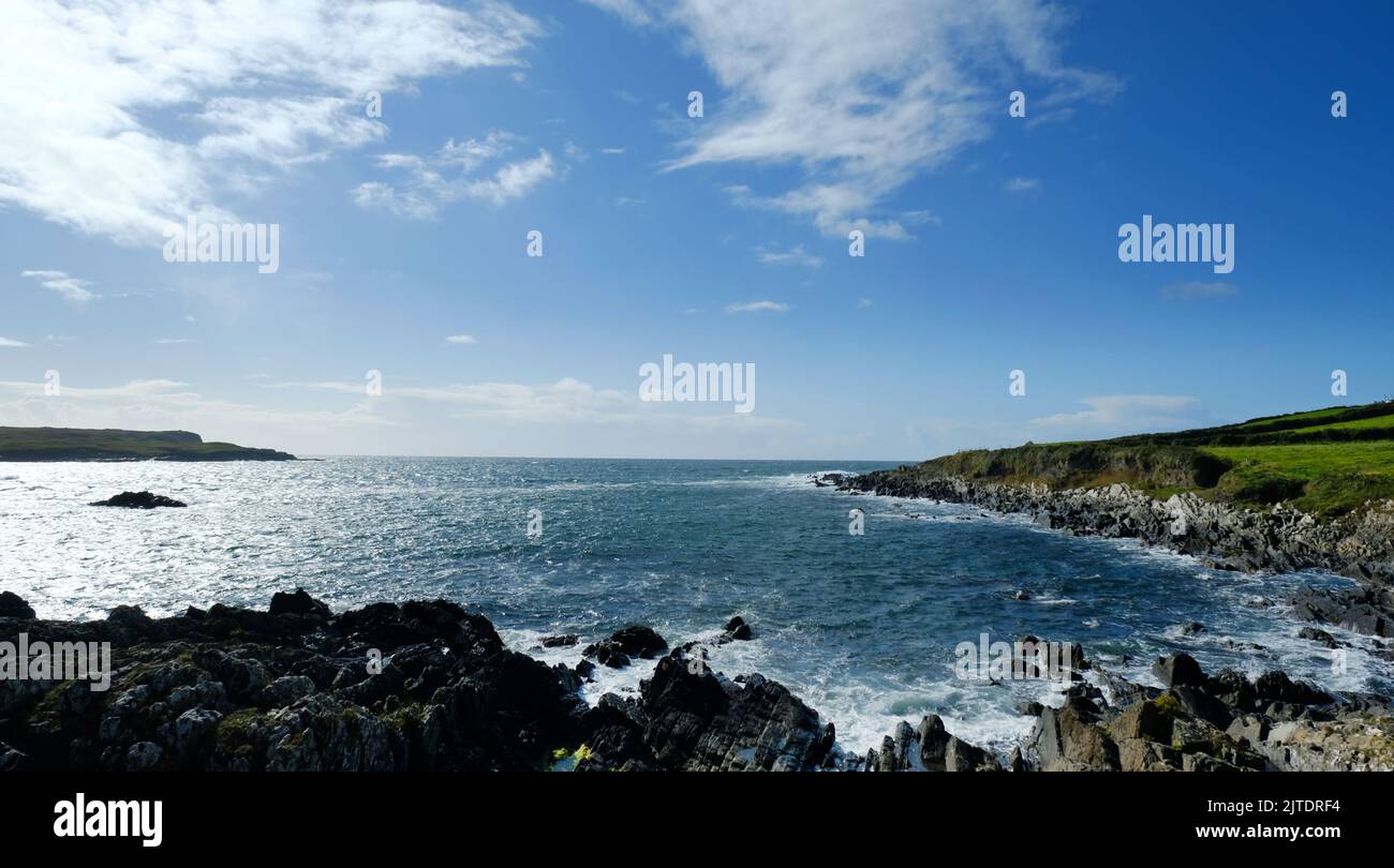 The Irish coast near Cahermore on the Beara Peninsula, County Cork ...