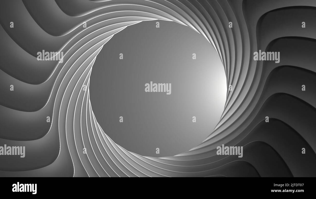 rendered simple-3D scene of circularly-arranged petals forming a ...