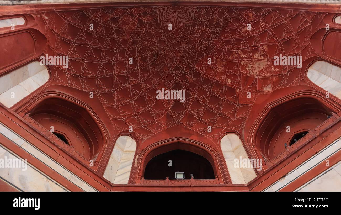 The Beautiful Architecture of Royal Mosque at Taj Mahal inside the ...