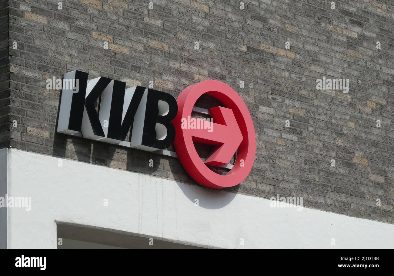 Cologne, Germany. 20th Aug, 2022. Logo, lettering of the KVB, Kölner ...