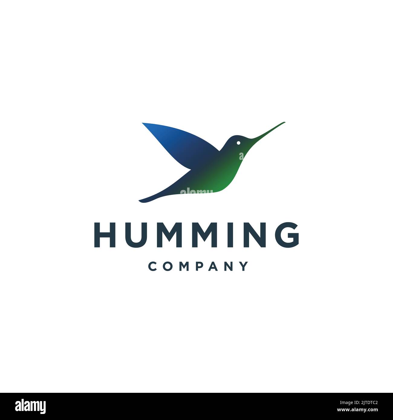 Green bird logo design corporate Stock Vector Images - Alamy