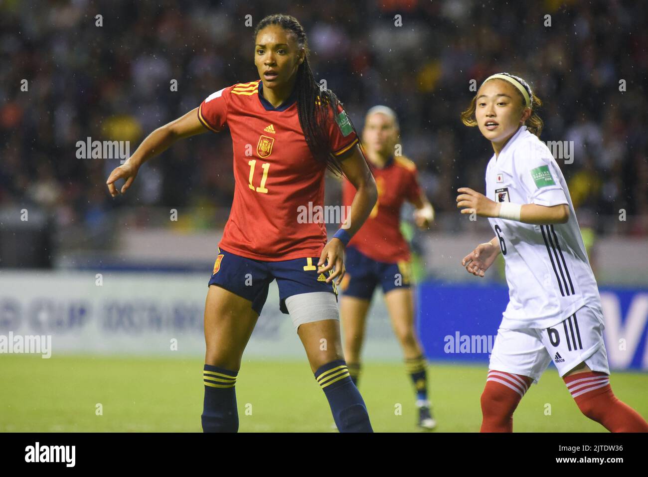 SAN JOSE, Costa Rica: Spain player Salma PARALLUELO (11) in action ...