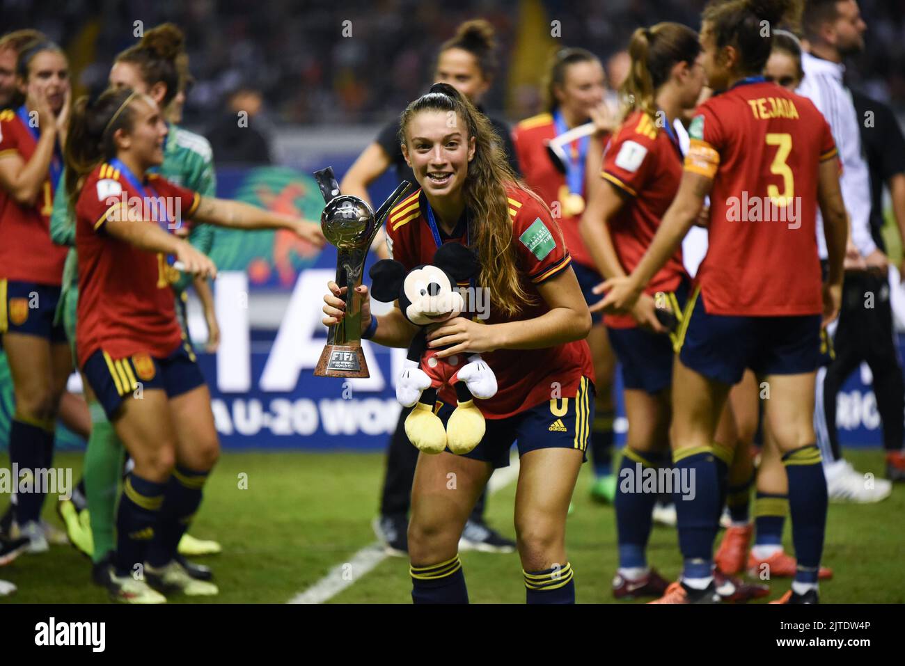 SAN JOSE, Costa Rica: Spain player Silvia LLORIS (8) poses with the ...