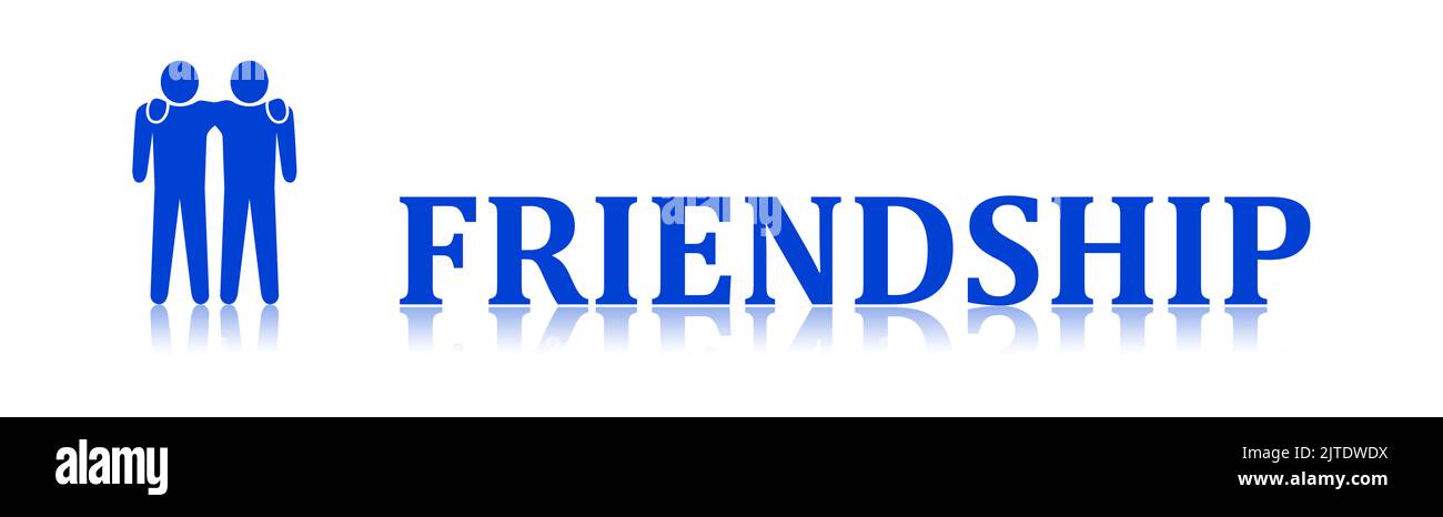 Illustration of a friendship concept Stock Photo - Alamy