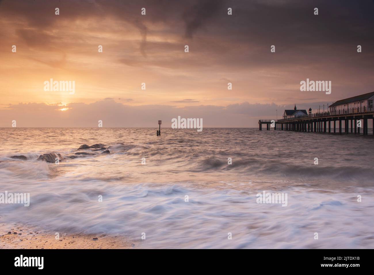 Southwold pier on the Suffolk Coast Stock Photo - Alamy